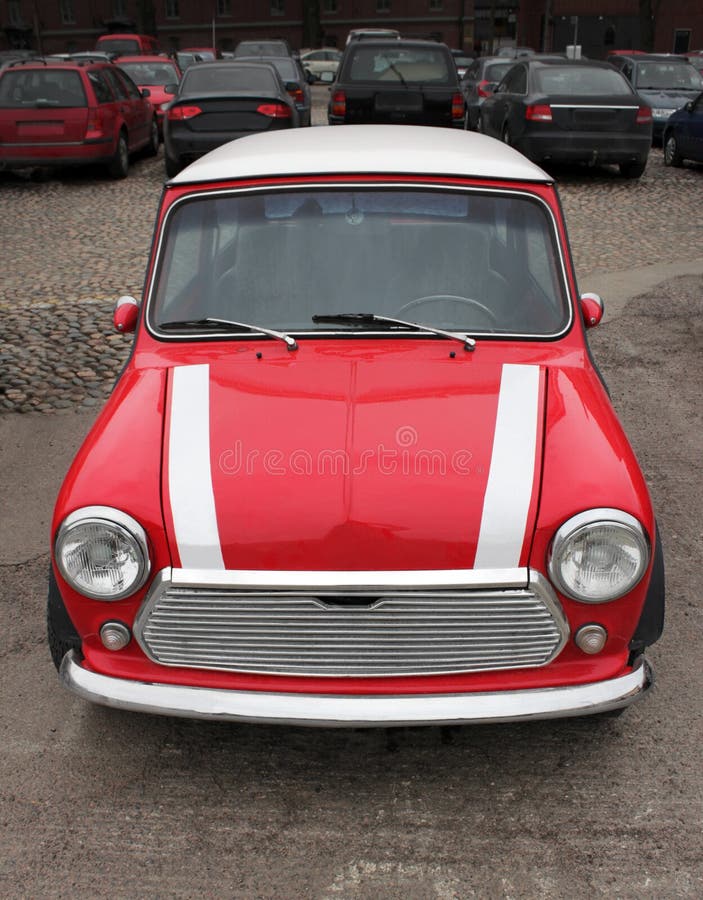 Small Car Front View stock image. Image of street, area - 68437075