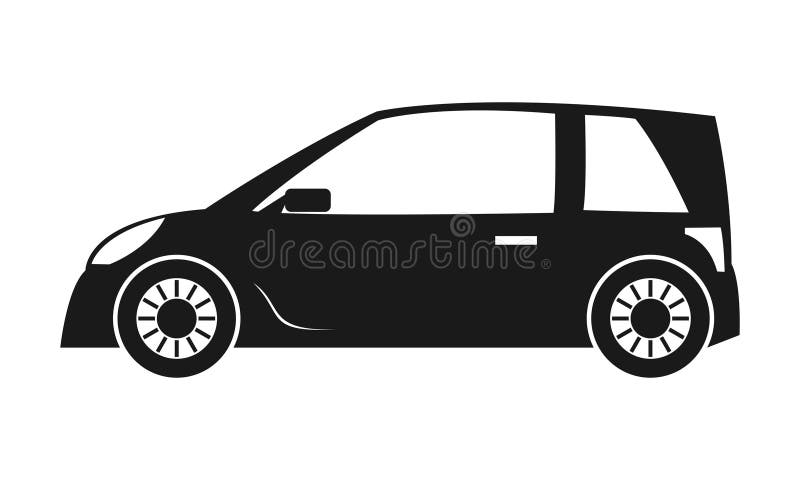 Small Car Icon Design Vector Stock Illustration - Illustration of speed ...