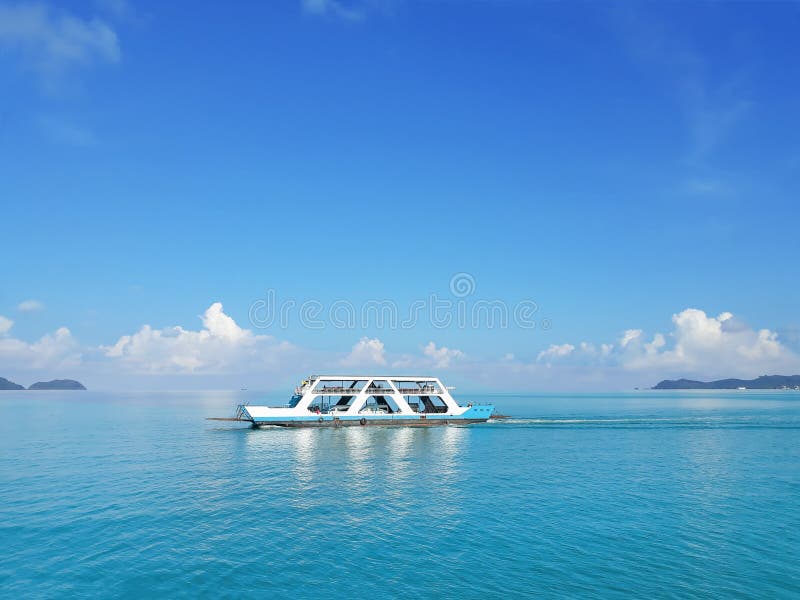 Car Transporter Ship on Sea Stock Image - Image of business, horizon ...