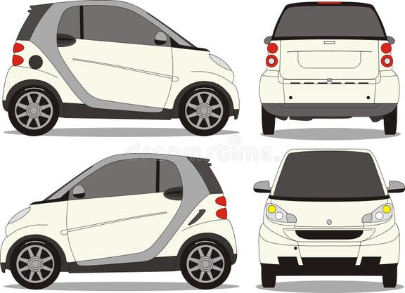 Small car vector art stock vector. Illustration of smart - 17703155