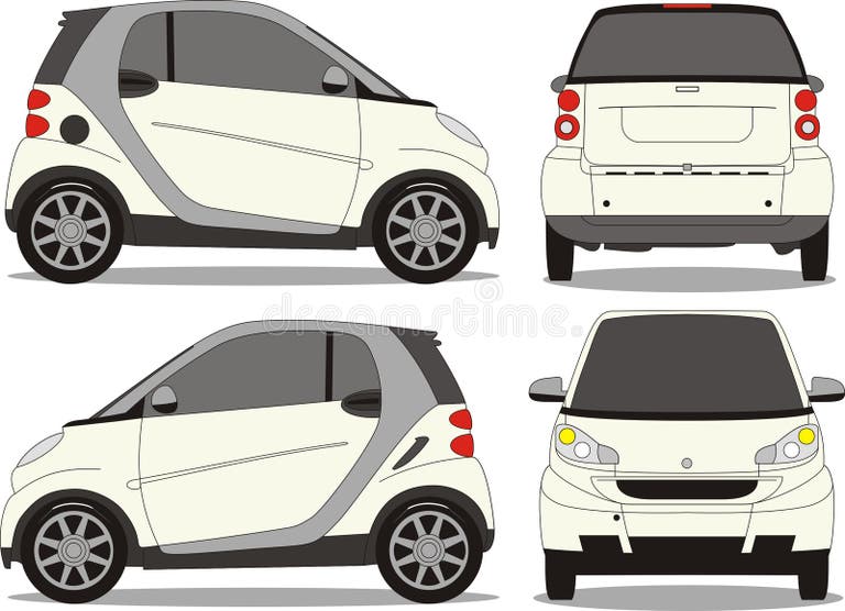Small car vector art stock vector. Illustration of smart - 17703155