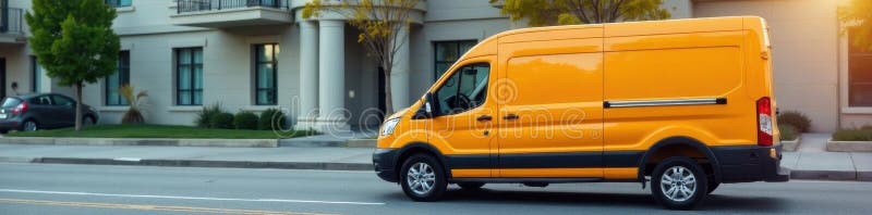 Small Cargo Van, Side View, Ready for Delivery , Vector, Shipping ...