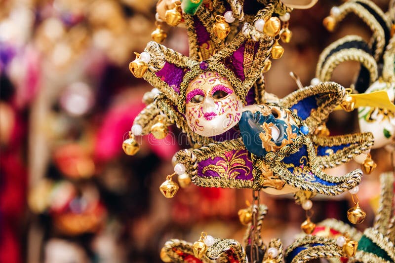 Small carnival masks stock image. Image of holiday, decoration - 110950963