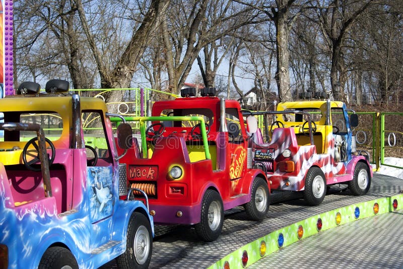 Small cars in the fun park editorial photography. Image of small - 66309102