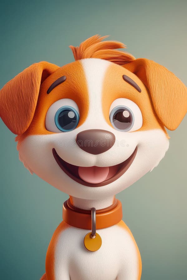 Small Cartoon Dog. Selective Focus Stock Photo - Image of cartoon ...