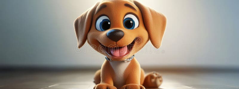 Small Cartoon Dog. Selective Focus Stock Photo - Image of funny ...
