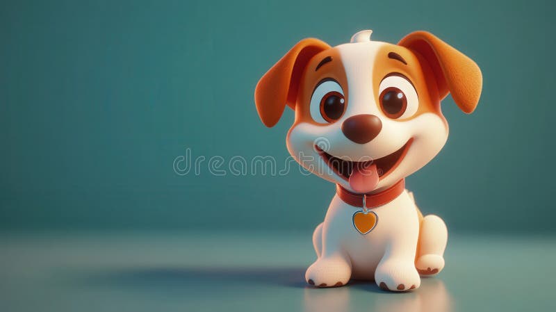Small Cartoon Dog. Selective Focus Stock Photo - Image of friend ...