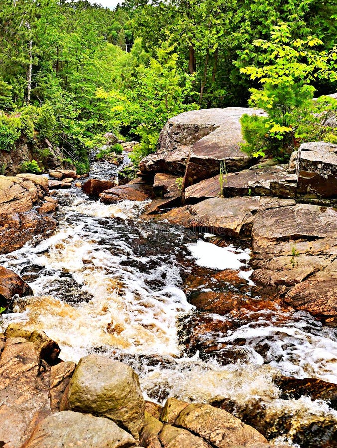 Small Cascade Viewed from the Top Stock Photo - Image of water, nature ...