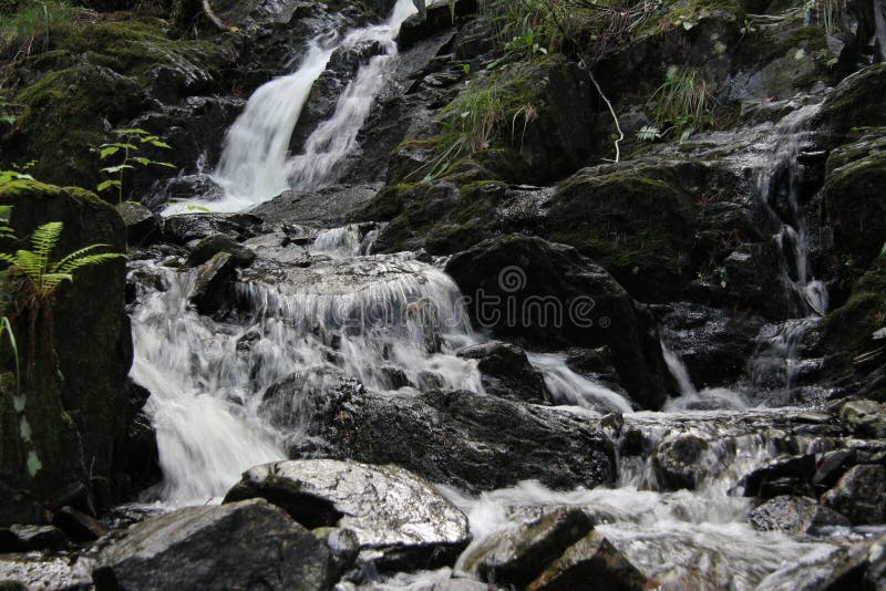 Small Cascade of Waterfalls Stock Image - Image of forest, cascade ...