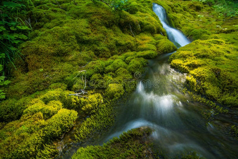 Small cascading waterfall stock image. Image of beauty - 99810121