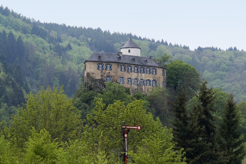 Small castle in the Eifel stock image. Image of tranquil - 34284253