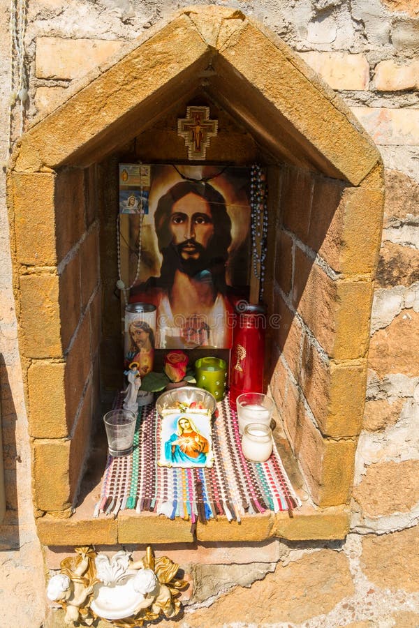 Small Catholic Shrine on Wall of Vatican Editorial Photography - Image ...