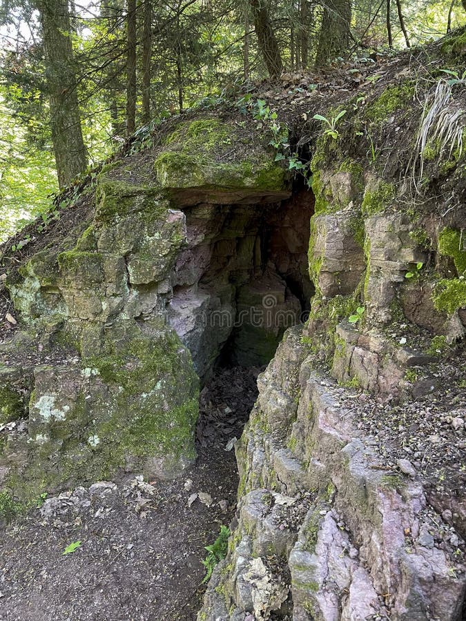 Small Cave Hidden in the Forest Below Eberstein Castle in Ebersteinburg ...