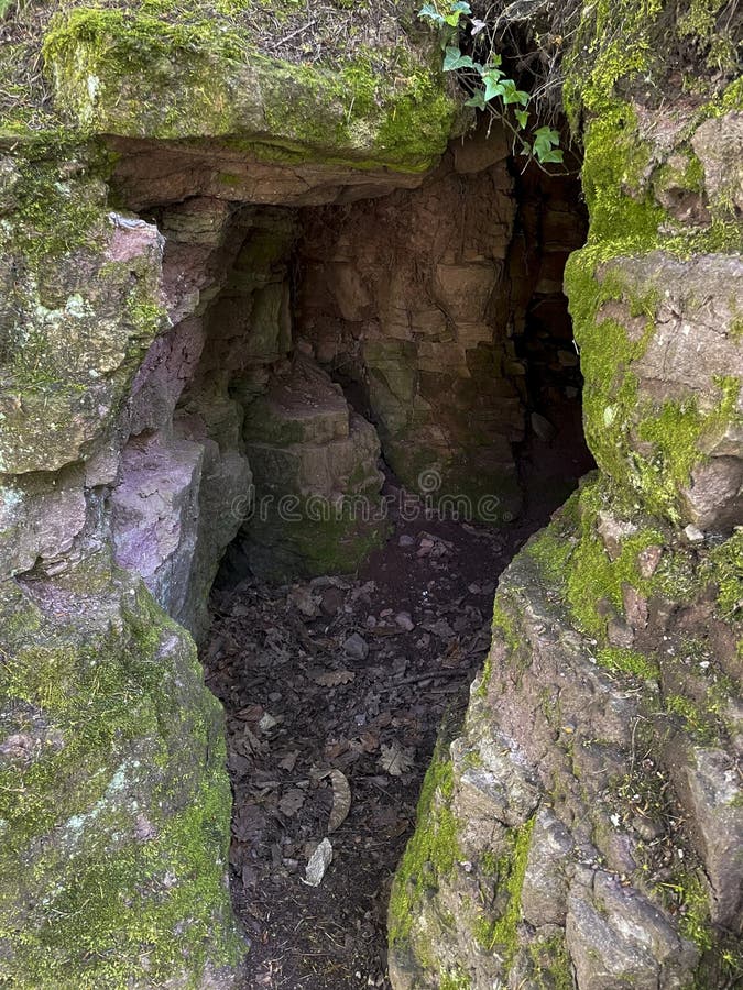 Small Cave Hidden in the Forest Below Eberstein Castle in Ebersteinburg ...