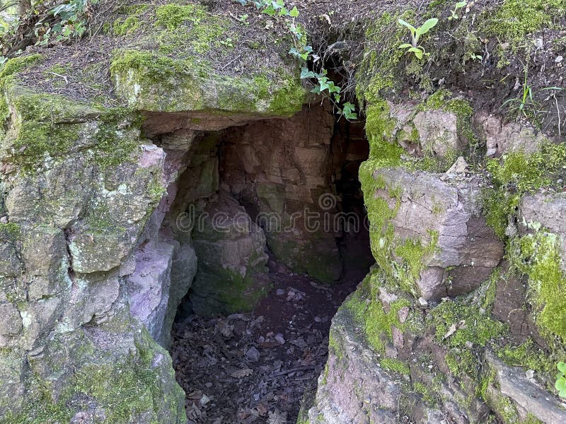 Small Cave Hidden in the Forest Below Eberstein Castle in Ebersteinburg ...