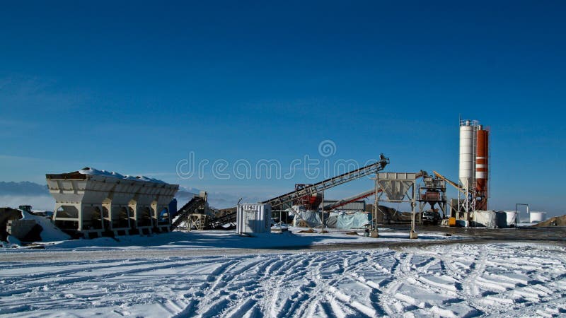 Small Cement Factory stock photo. Image of heap, conveyor - 23185378