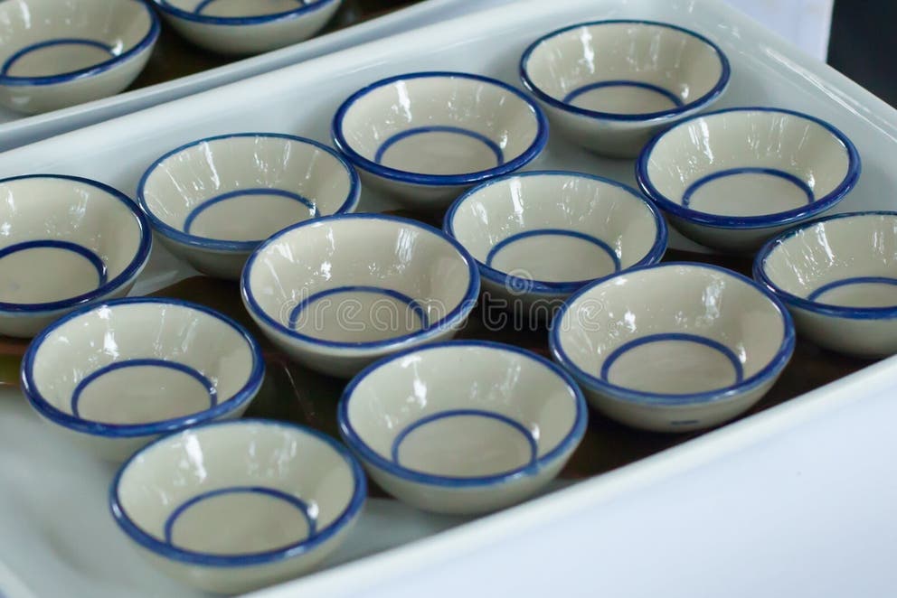 Small Ceramic Bowl of Canape. Stock Image - Image of ramequin ...