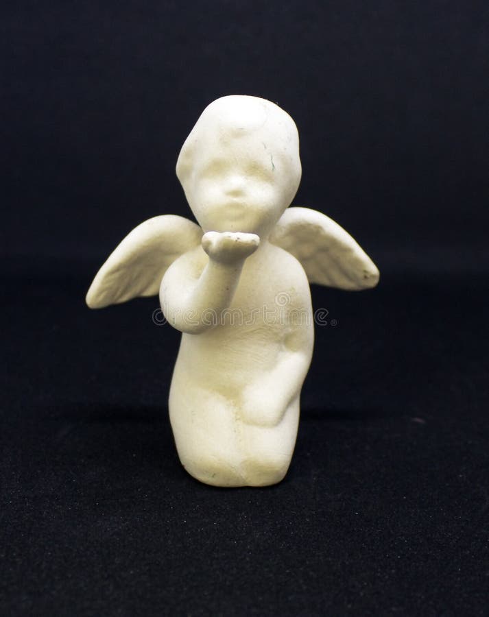Small ceramic angel stock image. Image of cupid, love - 100639293