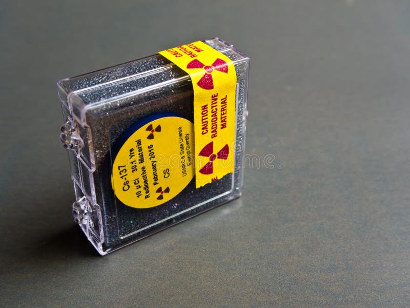 Small Cesium Radioactive editorial stock image. Image of physics - 75734809
