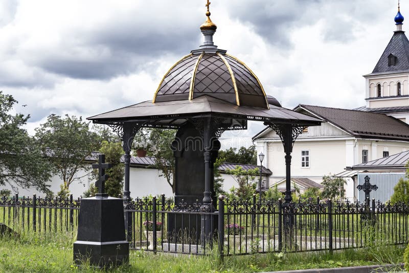 A Small Chapel in the Monastery Cemetery. Stock Image - Image of ...