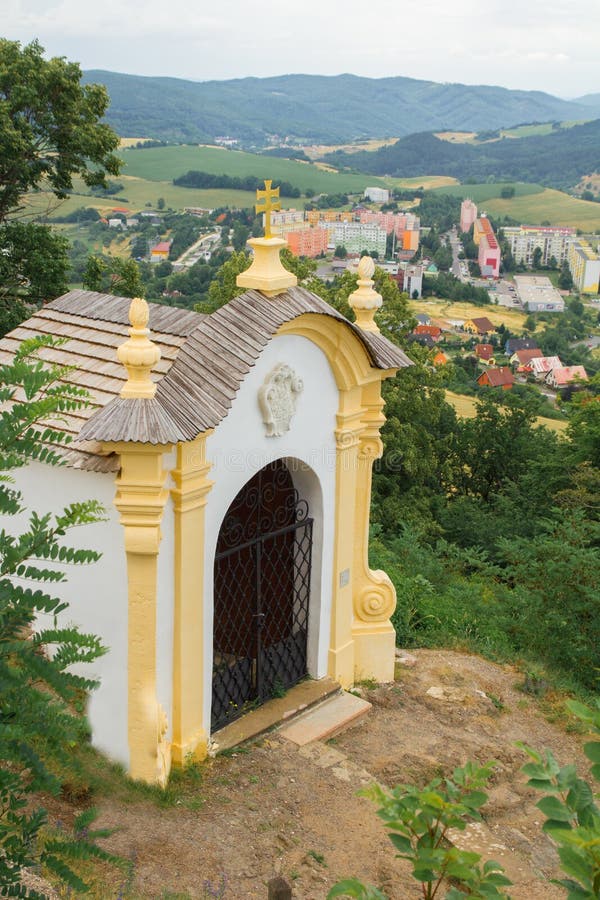 Small chapel in nature stock image. Image of religion - 120664587