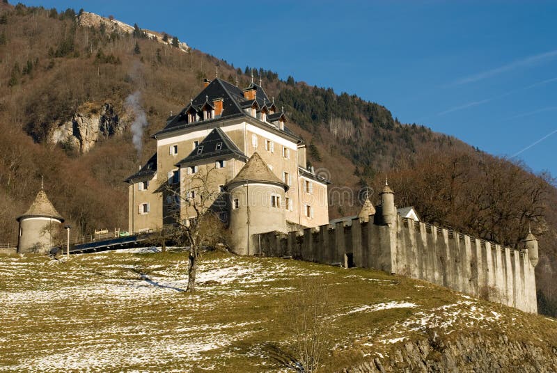 Small Chateau, France stock image. Image of hill, historical - 18370643