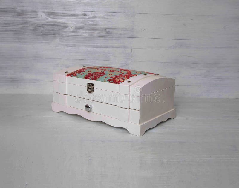 Small Chest on a Wood Background. Stock Image - Image of brown, buried ...