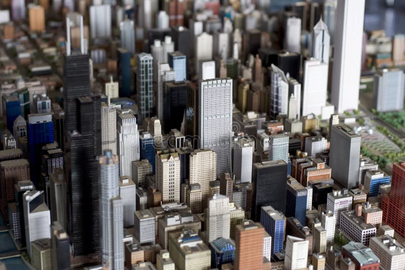 Small Chicago stock image. Image of large, model, hobby - 1863375