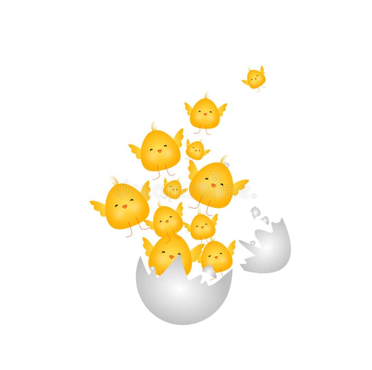 Small chicken explode stock illustration. Illustration of explode ...