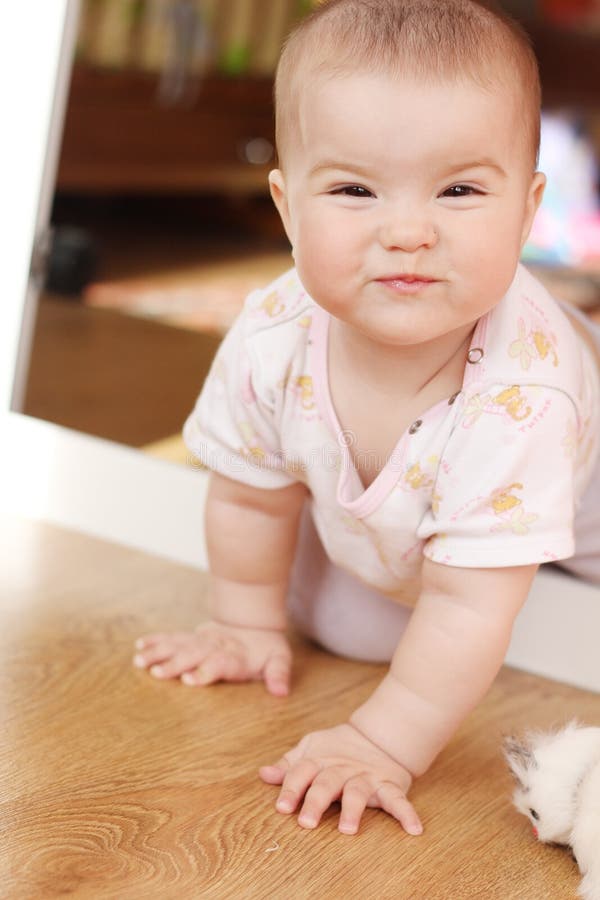 Small child stock photo. Image of teeth, vest, emotions - 24483848