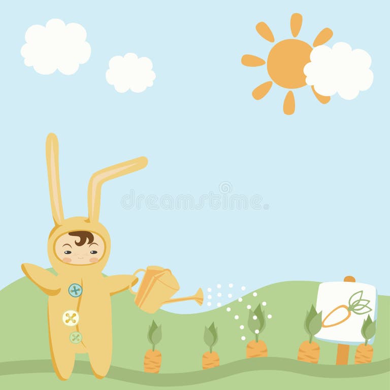 Child Pot Watering Stock Illustrations – 1,023 Child Pot Watering Stock ...