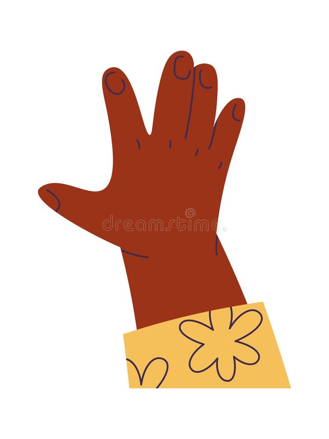 Small child hand stock vector. Illustration of flat - 272591455