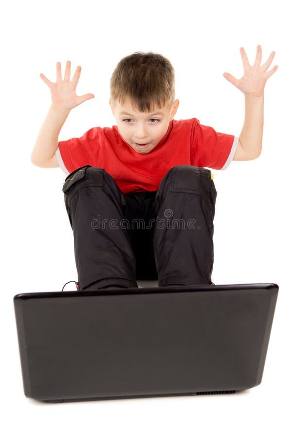 Child Keep Looking Computer Stock Photos - Free & Royalty-Free Stock ...
