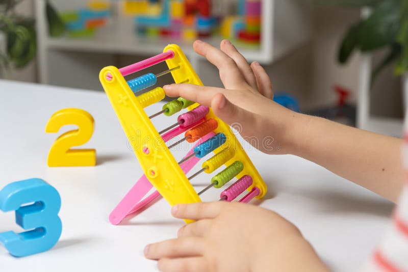A Small Child Learns To Count on Abacus, Mathematics, Arithmetic for ...