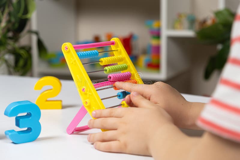 A Small Child Learns To Count on Abacus, Mathematics, Arithmetic for ...