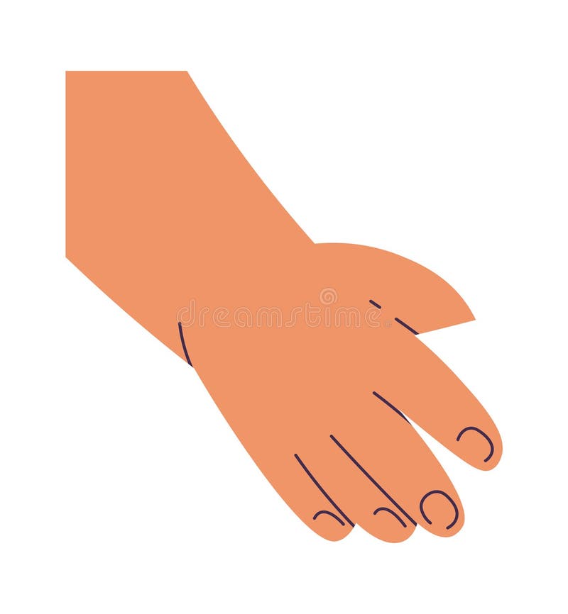 Small children hand stock vector. Illustration of touch - 272590648