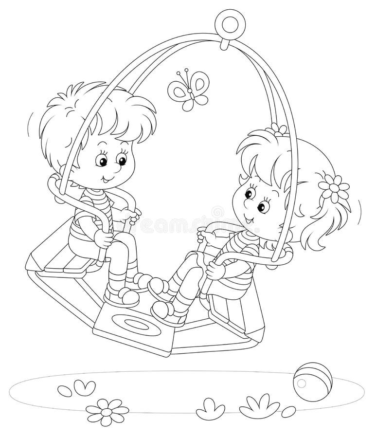 Swing Outline Stock Illustrations – 8,301 Swing Outline Stock ...