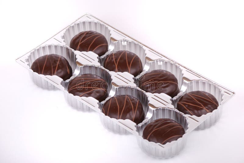 Small chocolate cakes stock image. Image of sweet, cocoa - 8647765