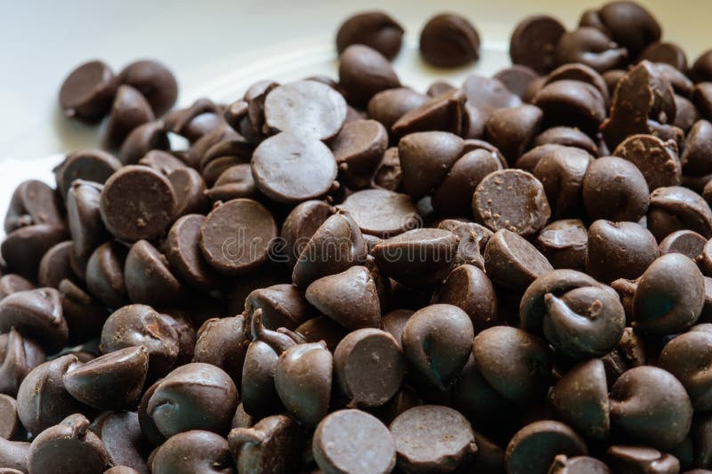 Small chocolate chip stock photo. Image of decorative - 57088940