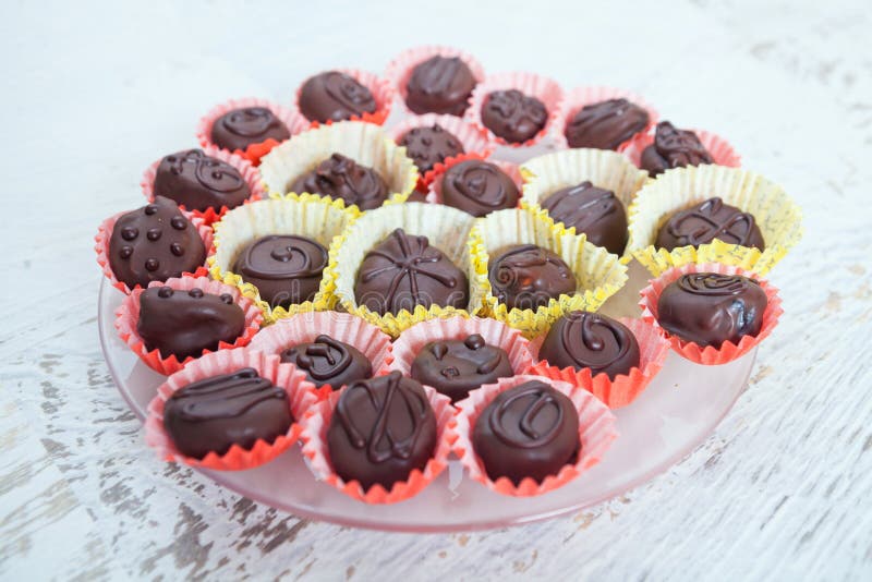 Small chocolate desserts stock image. Image of dessert - 63803455