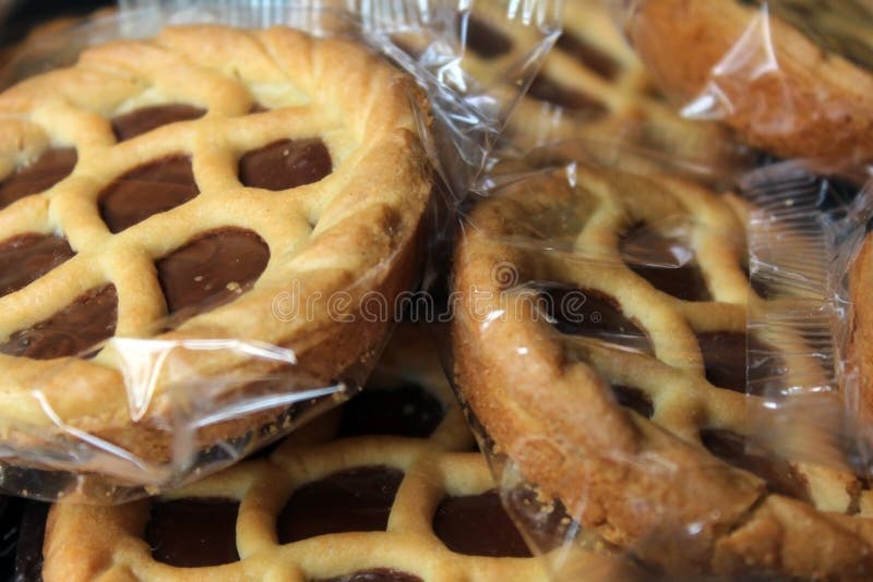 Small Chocolate Tart Snacks Packaged Stock Image - Image of chocolate ...
