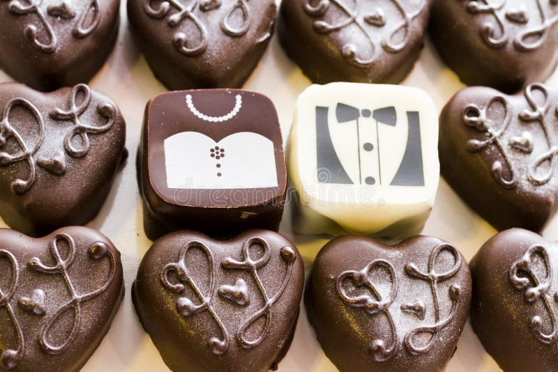 Small chocolates stock image. Image of decorated, cake - 28839249