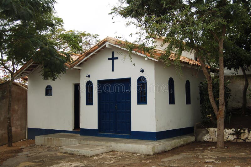 Small church stock image. Image of church, facade, entrance - 1079875