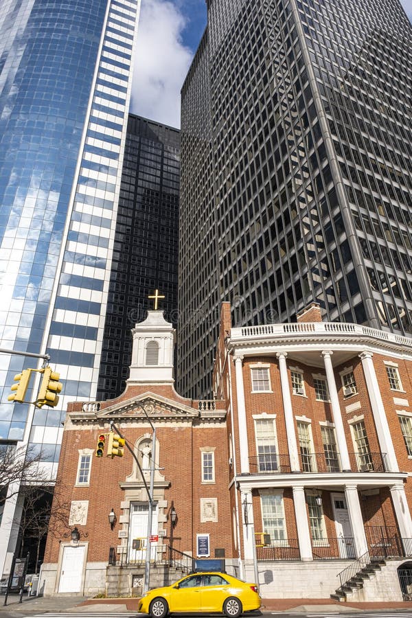 A small church in the city editorial image. Image of glass - 172169620