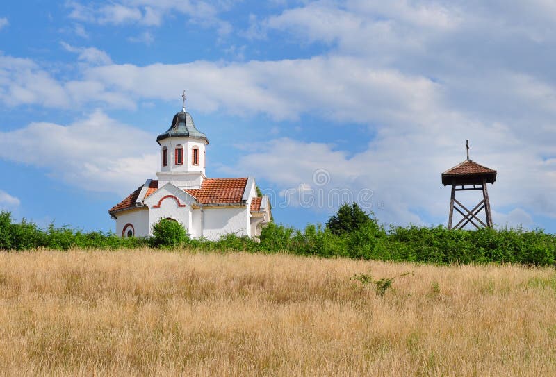 Small Church in the Countryside Stock Photo - Image of romanesque ...