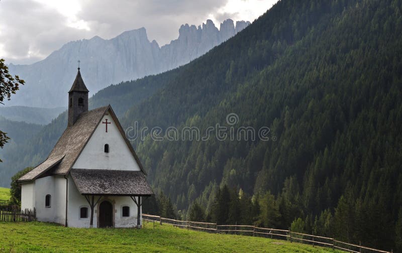 SMALL CHURCH stock image. Image of alps, europe, italy - 39937157