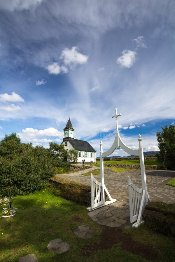 Small church stock image. Image of graveyard, pingvellir - 31294355