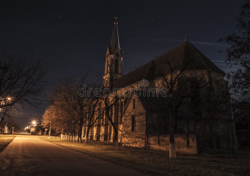 Small church at night stock photo. Image of metropolitan - 42687532