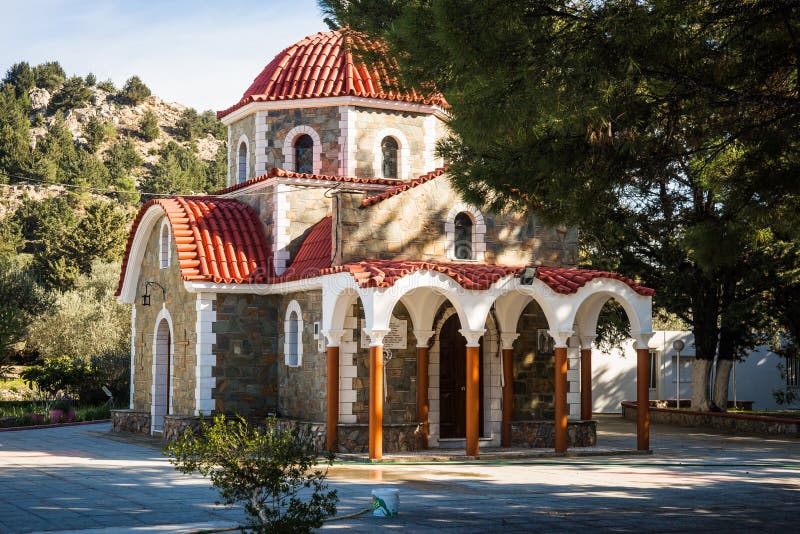 Small Church Side Road Rodos Stock Photos - Free & Royalty-Free Stock ...