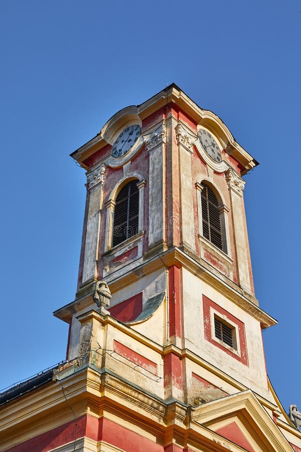 Old Church Tower stock photo. Image of gray, hungary - 119192914